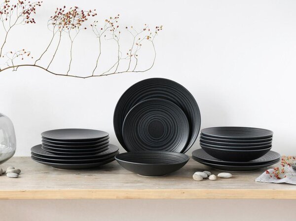 Creatable Jedilni Servis Lava Stone Black, 18-Delni | FAVI.si