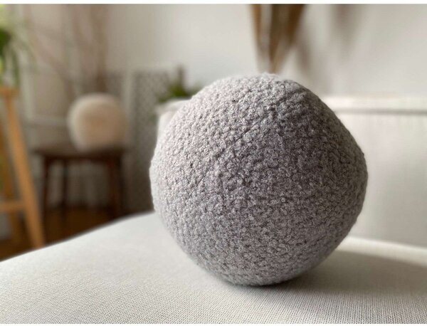 Okrasna blazina iz tkanine bouclé ø 20 cm Top – Mioli Decor | FAVI.si
