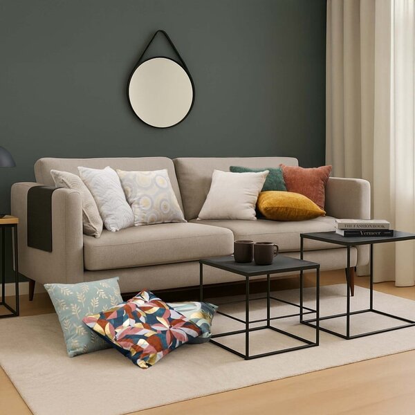 Prevleka za blazino iz šenilje 40x40 cm Leo – douceur d'intérieur | FAVI.si