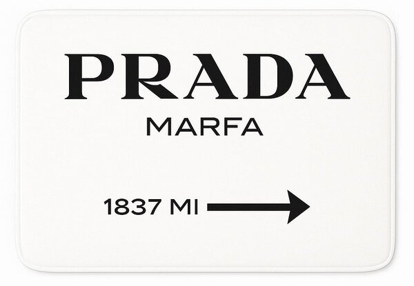 Bela žametna kopalniška preproga 60x100 cm Prada – Mila Home | FAVI.si