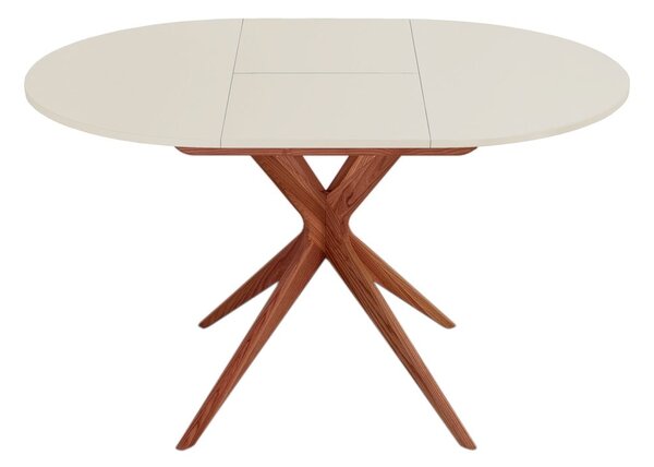 Okrogla raztegljiva jedilna miza z dodatno ploščo ø 90 cm Jubi – Ragaba ...