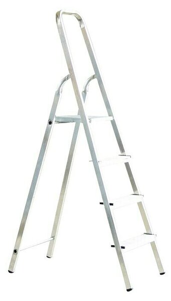 Alpos Alu Zložljivi podest (4 stopnice, Delovna višina: 2,66 m ...
