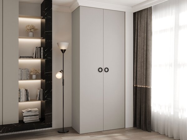 Garderobna omara Hartford 540, Kašmir, Črna, 246x100x42cm, Vrata omare ...