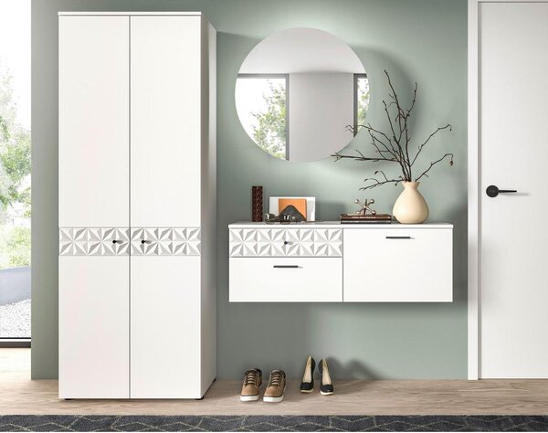 MID.YOU Predsoba Prisma, Bela, 3-Delna | FAVI.si
